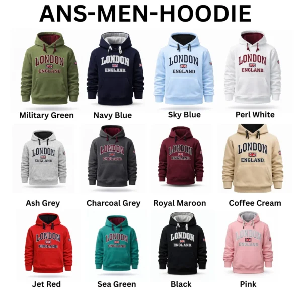 ANS-MEN-HOODIE Men London England Hoodie - ansgifts.co.uk